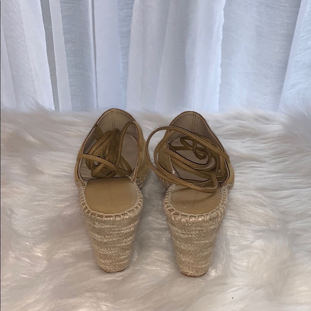 Zara Yellow Suede Mule Espadrilles - Gem